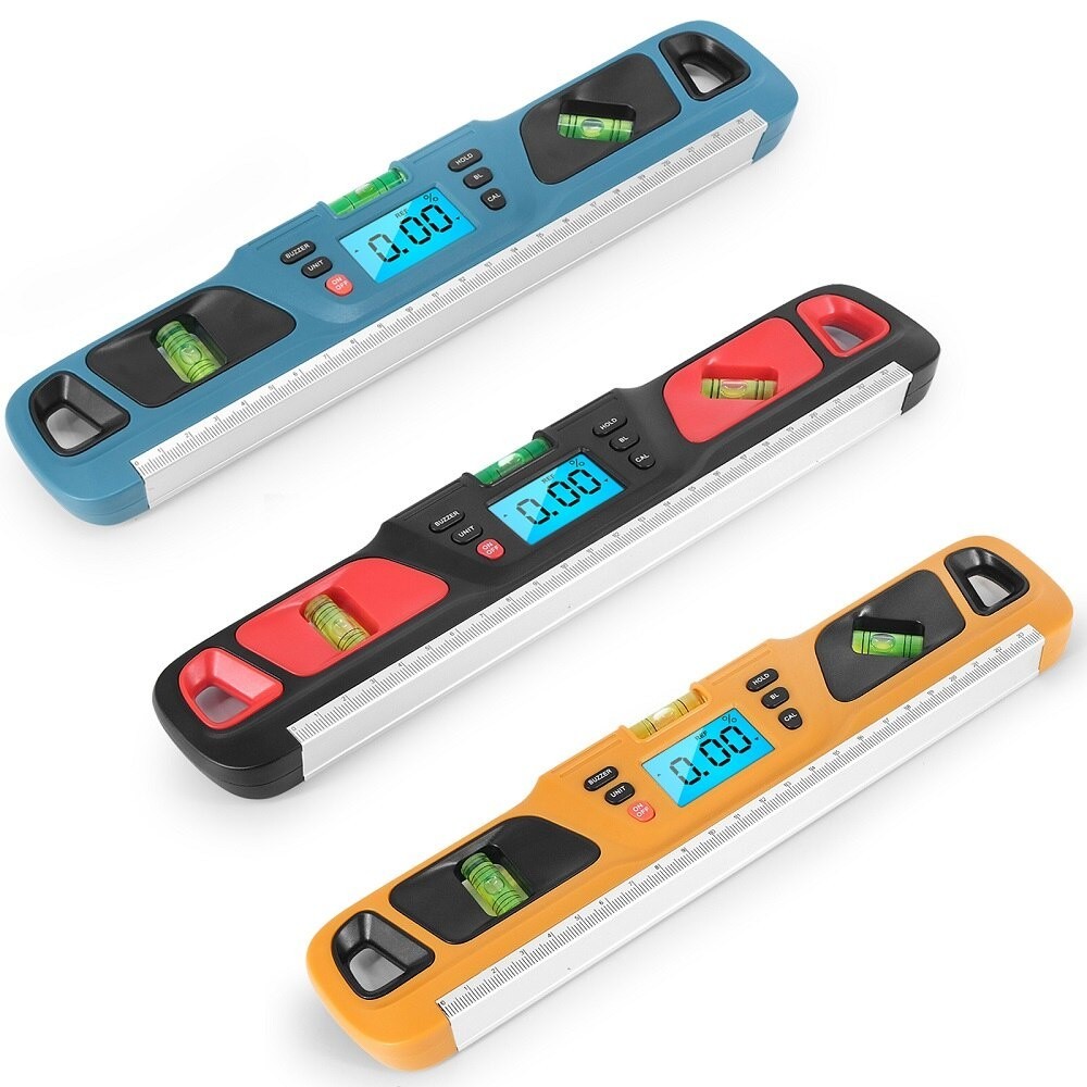 Digital Protractor LCD Display Stainless Steel Magnetic Level Angle ...