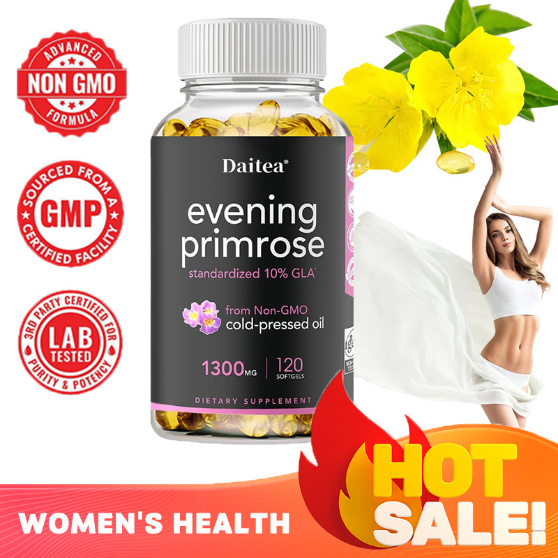 Cold Pressed Evening Primrose Oil Supplement - Capsules for Women's ...