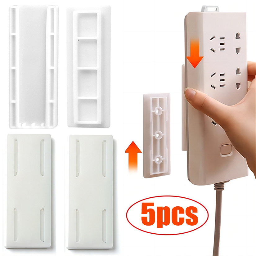 Punch-Free Plug Fixer / Self-Adhesive Socket Fixer / Wall-Mounted ...