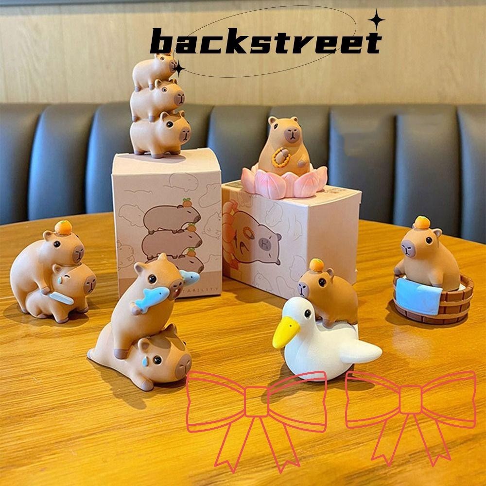 BACKSTREET Capybara Model Figure, Cartoon Resin Capybara Resin ...