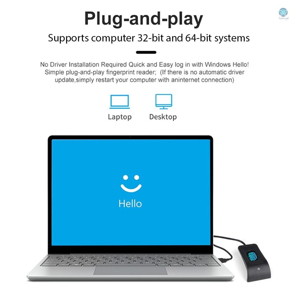 USB Fingerprint Reader Desktop Biometric Scanner Password Free ...