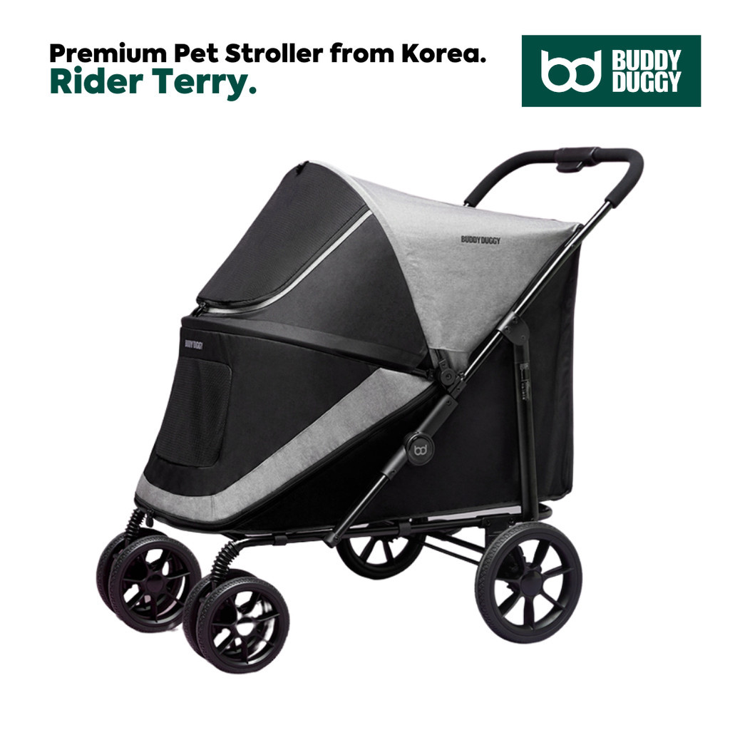 Buddy Duggy Rider Terry Pet Stroller Dog Cat Stroller | Shopee Philippines