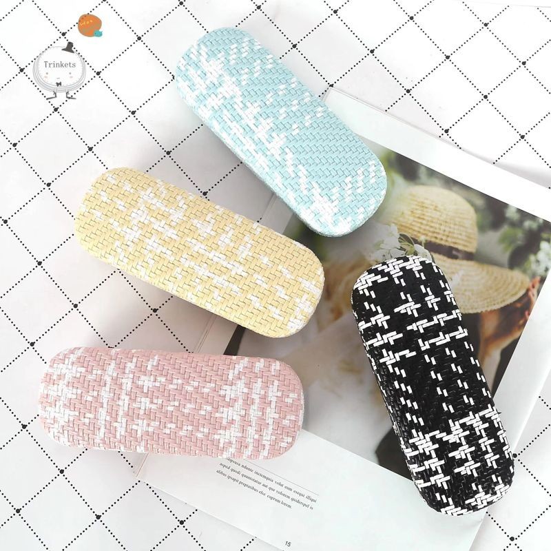 T Portable Myopia Eyeglasses Case Student Eyeglasses Case Simple Woven ...