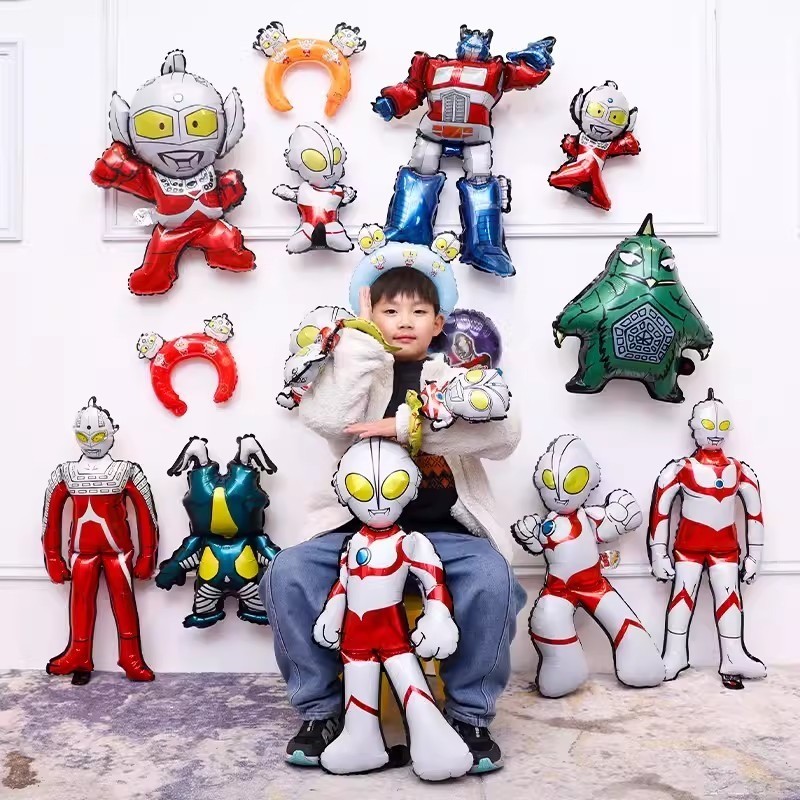 Cartoon Ultraman Balloon 78 * 45CM Birthday Party Decoration Foil ...