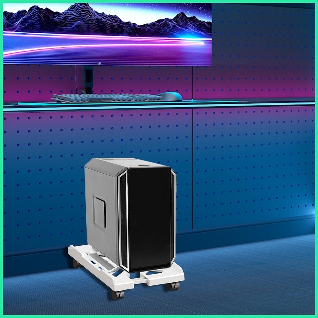 PC Floor Stand Desktop Computer Host Bracket Under Desk Cpu Holder ...