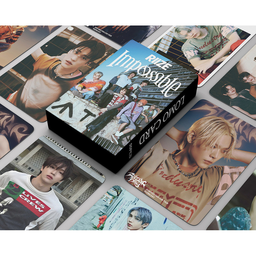 55pcs/box RIIZE Lomo Cards RIIZING Impossible Album Talk Saxy ...