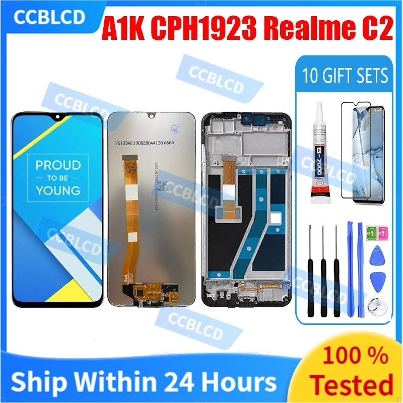 Original For OPPO A1K CPH1923 Realme C2 RMX1941 LCD Display Screen With ...