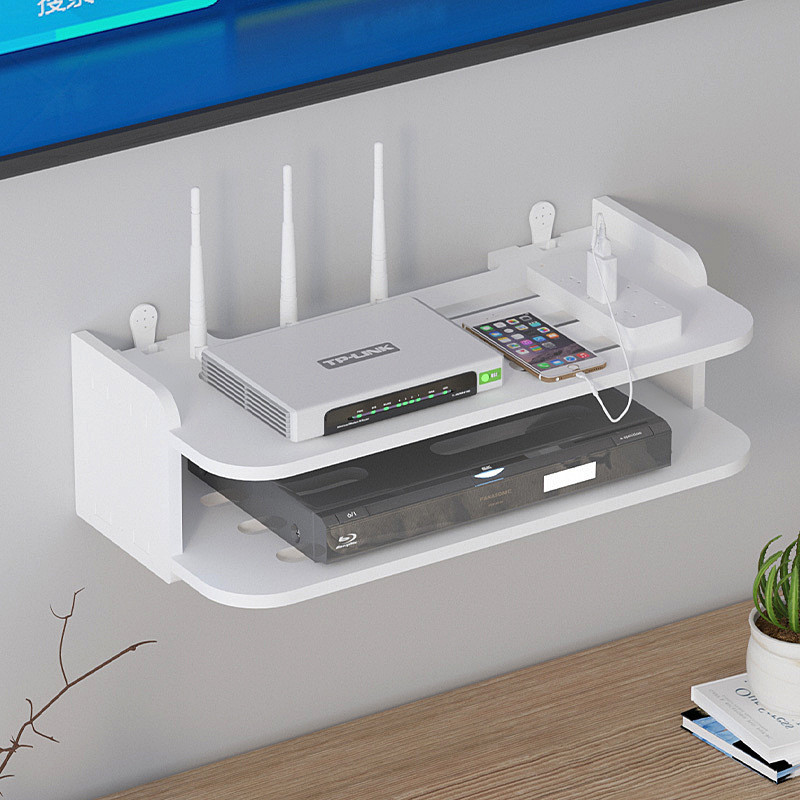 Wall Router Storage Living Room Hanging Wall TV Set-Top Box Storage ...