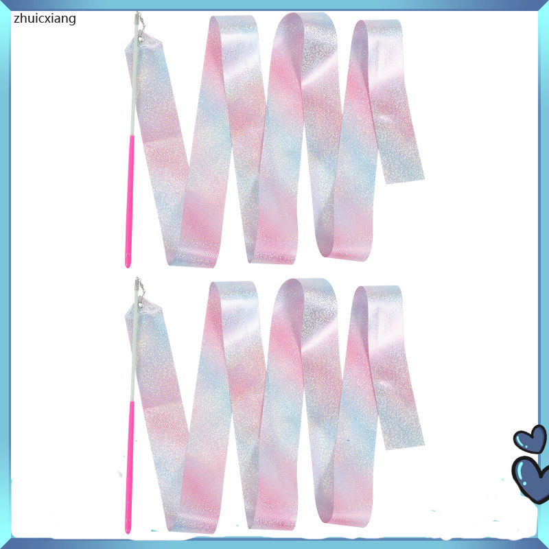 Kids Decor Children Colorful Ribbon Ballet Stick Dance Ribbons with ...