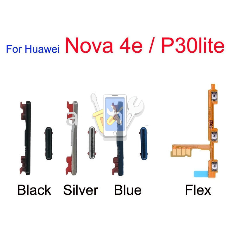 Power Volume On Off Button Flex For Huawei Nova 4E / P30 Lite Up Down ...