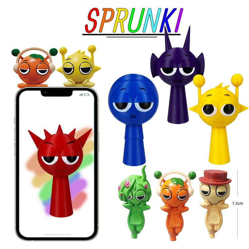 12 Piece Sprunki Toy Set Incredibox Sprunki X Sonny Angel Hippers Mini ...