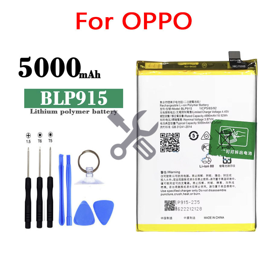 BLP915 Battery For OPPO A17/A17K/A57 5G for Replacement With tools ...