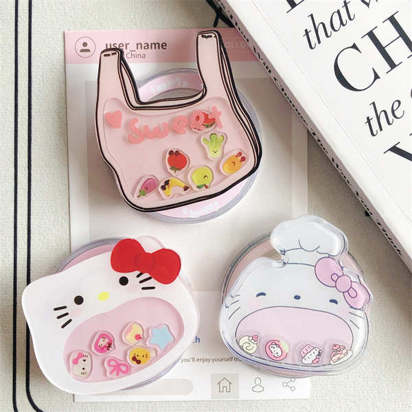 pop socket magsafe popsocket Ins Childlike Shopping Bag Hello Kitty ...