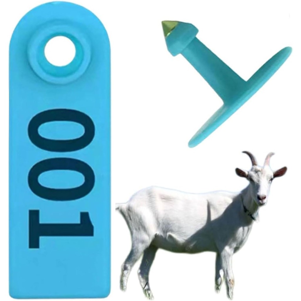 Sheep Goat Ear Tags 100pcs with Numbers 1-100 for ranches or Farm ...