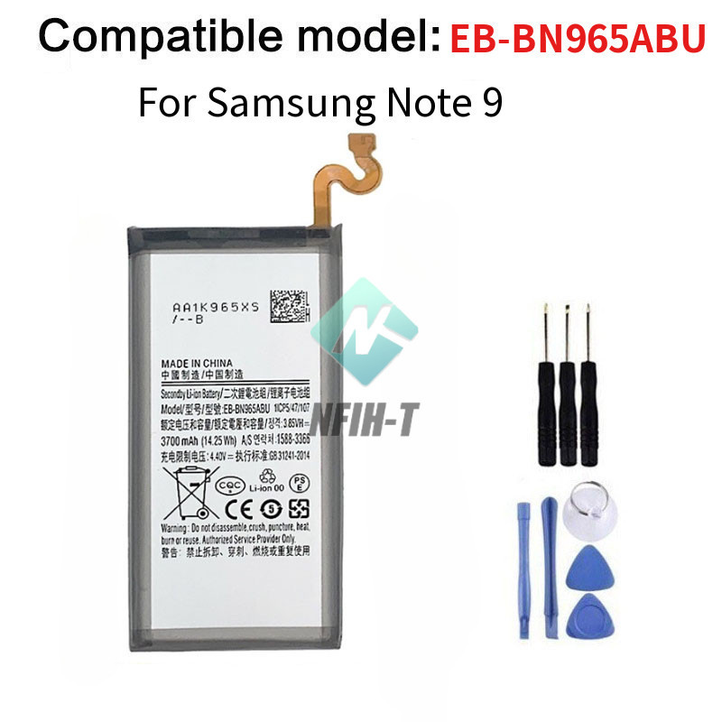 Samsung Galaxy Note 9 Battery Model EB-BN965ABU EB-BN965ABE High ...
