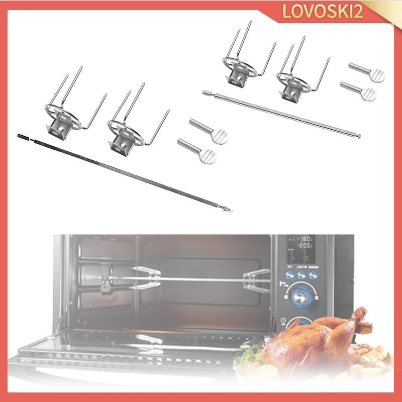 [Lovoski2] Chicken Fork Portable Turkey Roasting Grill Complete Holders ...