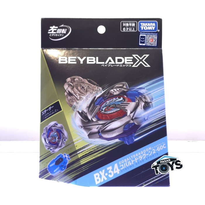 BeybladeX Beyblade X Starter BX-34 Cobalt Dragoon 2-60C Takara Tomy | Shopee Philippines