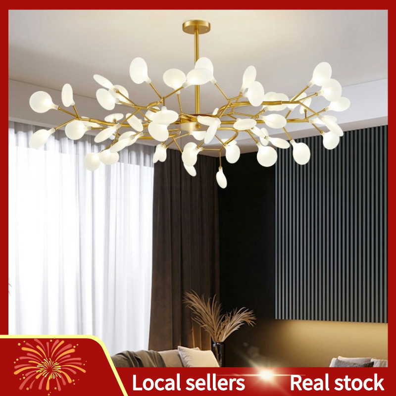 Nordic Living Room Light Firefly Chandilier Ceiling Light Tri Color ...