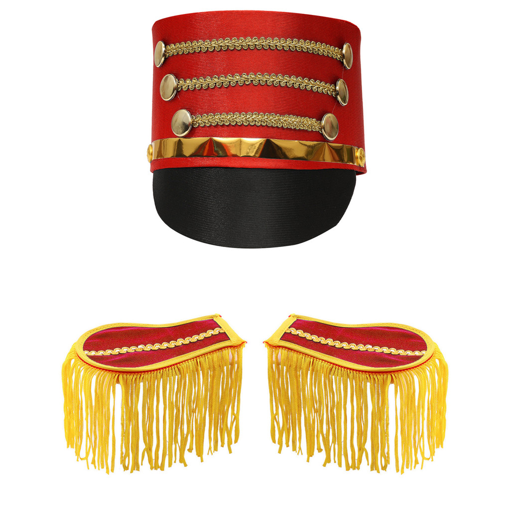 Adult Kids Marching Band Drummer Honor Guard Raising Flag Hat ...