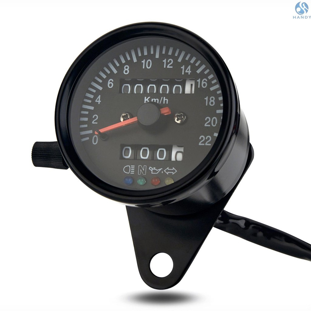 【h2dtph】--Cafe Racer Custom Motorcycle Mechanical Speedometer with LED ...