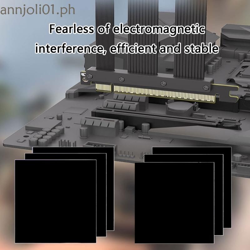 QJ GPU PCIE5 0 X16 Risers Cable For Graphics Sound Card 32GTS Transfer ...