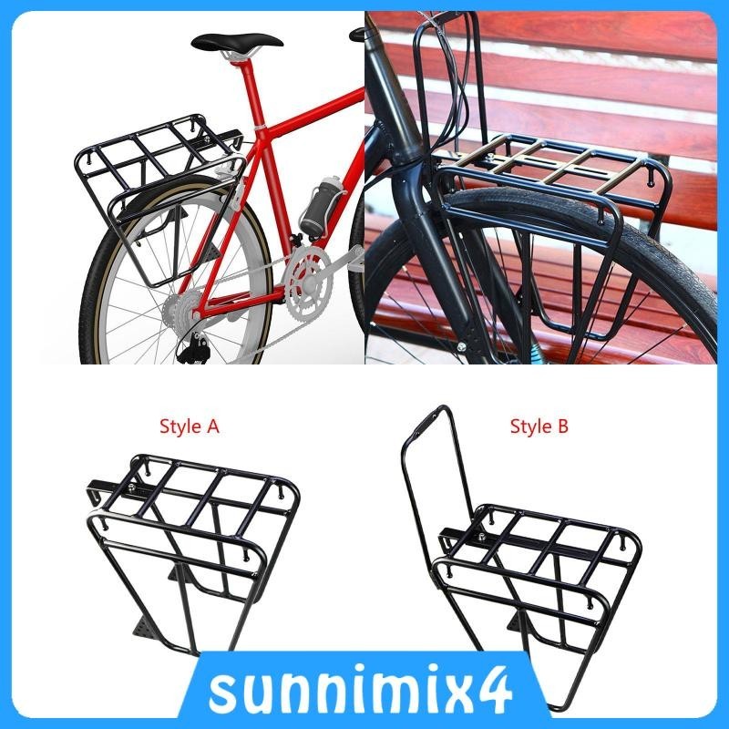 [ Front Fork Rack, Bike Front Rack Carrier Cargo Pannier, Luggage Shelf ...
