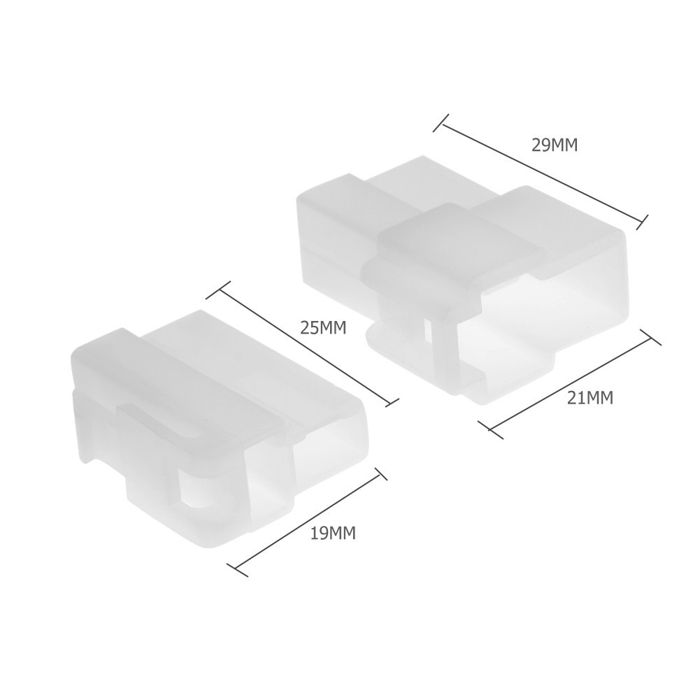 10 Sets T-Type 2 Pin DC Power Connector Plug for VHF/UHF Yaesu Radio ...