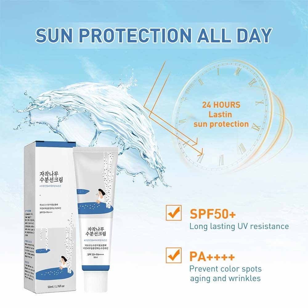 ROUND LAB Sunscreen Jus Birch Juice Moisturizing Sun Cream SPF 50 ...