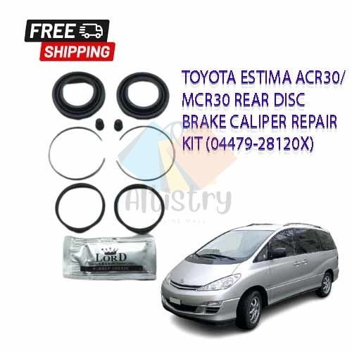 TOYOTA ESTIMA ACR30/MCR30 2.4/3.0 (2001 - 2006) REAR DISC BRAKE CALIPER ...