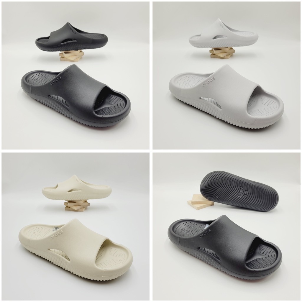Crocs Mellow Side Style Fashion Slip On Sandals (Unisex) | Shopee ...