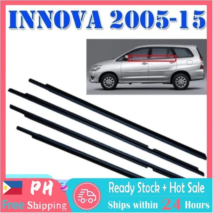 Universal Toyota Innova 2005-2015 Car Door Window Weatherstrips Trim ...