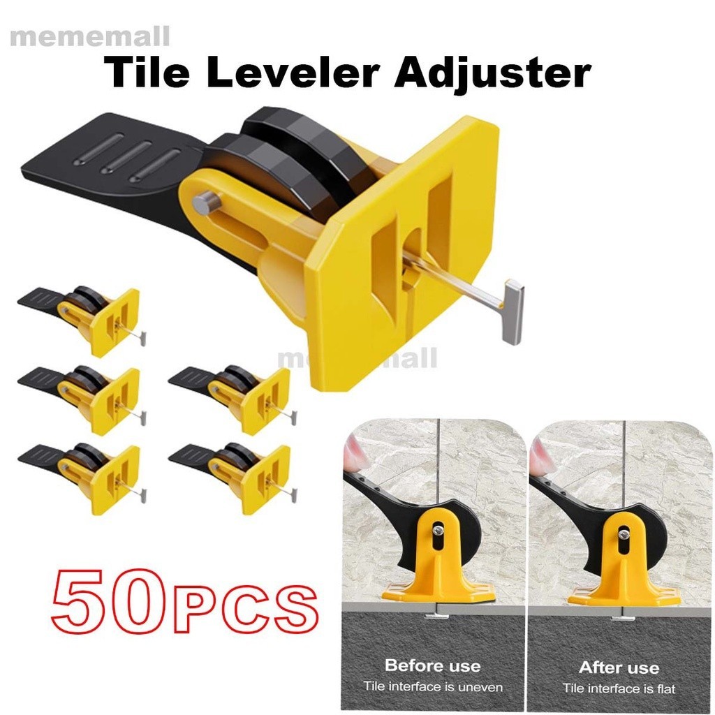 2024 New 50pcs Tile Leveler Adjuster Kit Positioning Artifacts Leveler Locator Spacers Cons