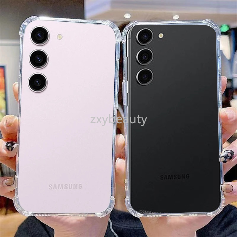 For Samsung Galaxy S25 S24 S23 S22 S21 Ultra Plus 2024 4G 5G Case Clear Airbag Protect Casing ...