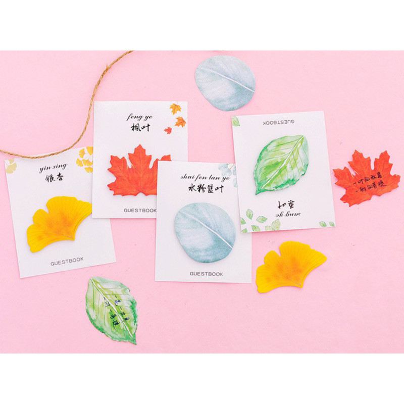 Note Paper Note Paper _ Leaf Shape 092 | Shopee Philippines