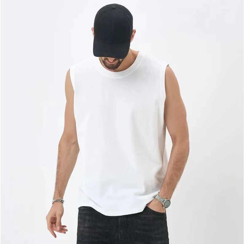 Y&F (M L XL)Muscle Tee Sando for Men Plain Sleeveless Tank Top Gym ...