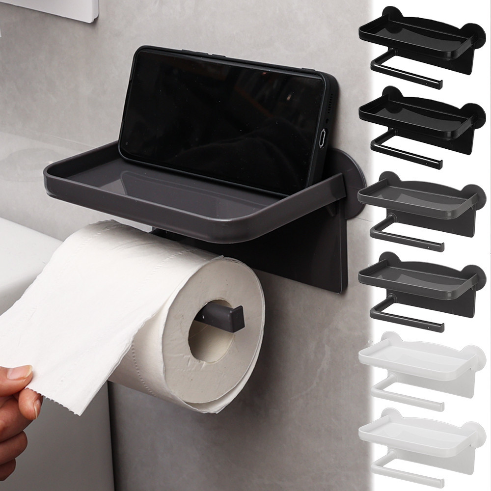 Toilet Paper Holder Plastic Storage Rack / Bathroom Storage Rack for ...