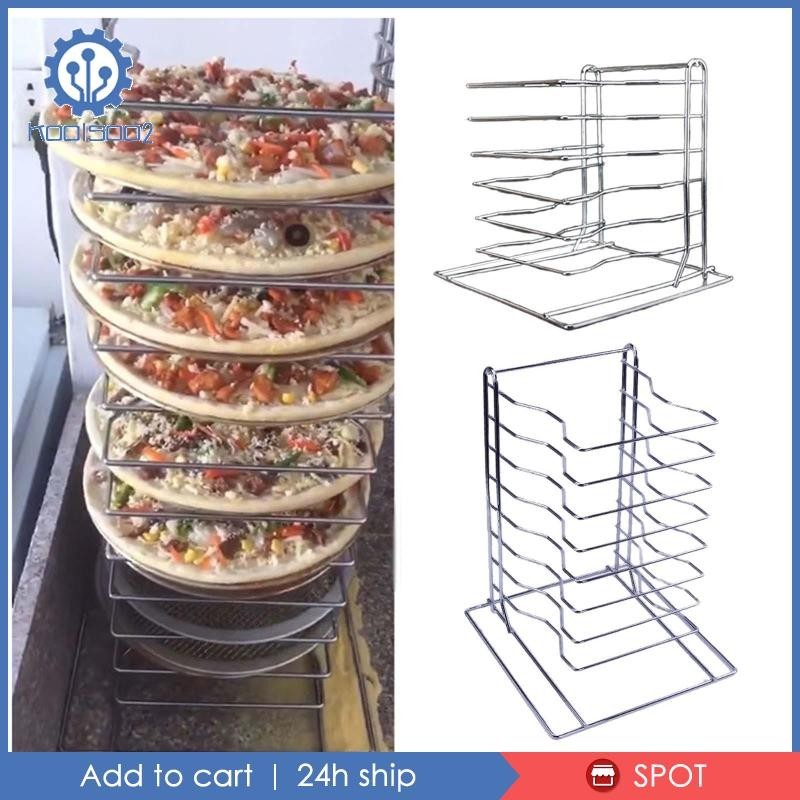 [Koolsoo2] Pizza Rack Table Platter Tray Reusable Space Saving ...