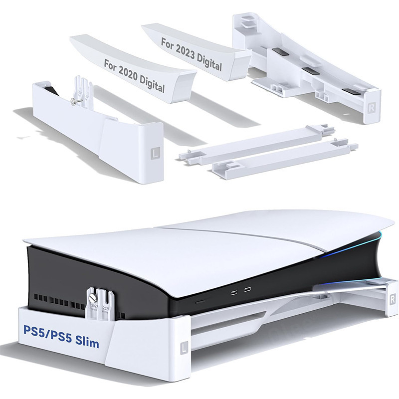 Horizontal Stand Compatible with PS5 Slim/PS5 Disc & Digital Console ...
