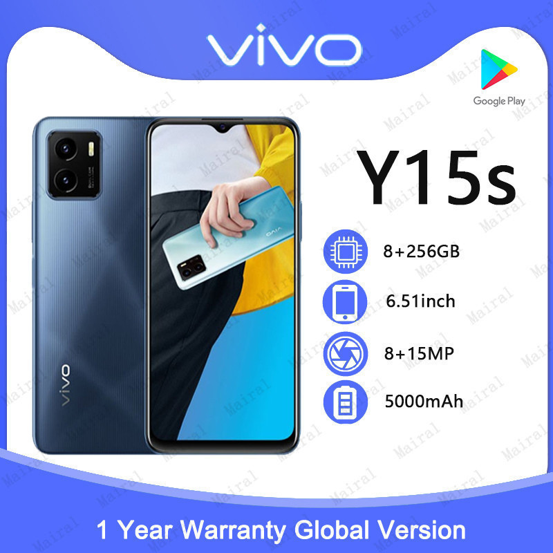 Vivo Y15s, 8MP Selfie Camera, 8GB RAM, 256GB ROM, Helio P35,Side ...