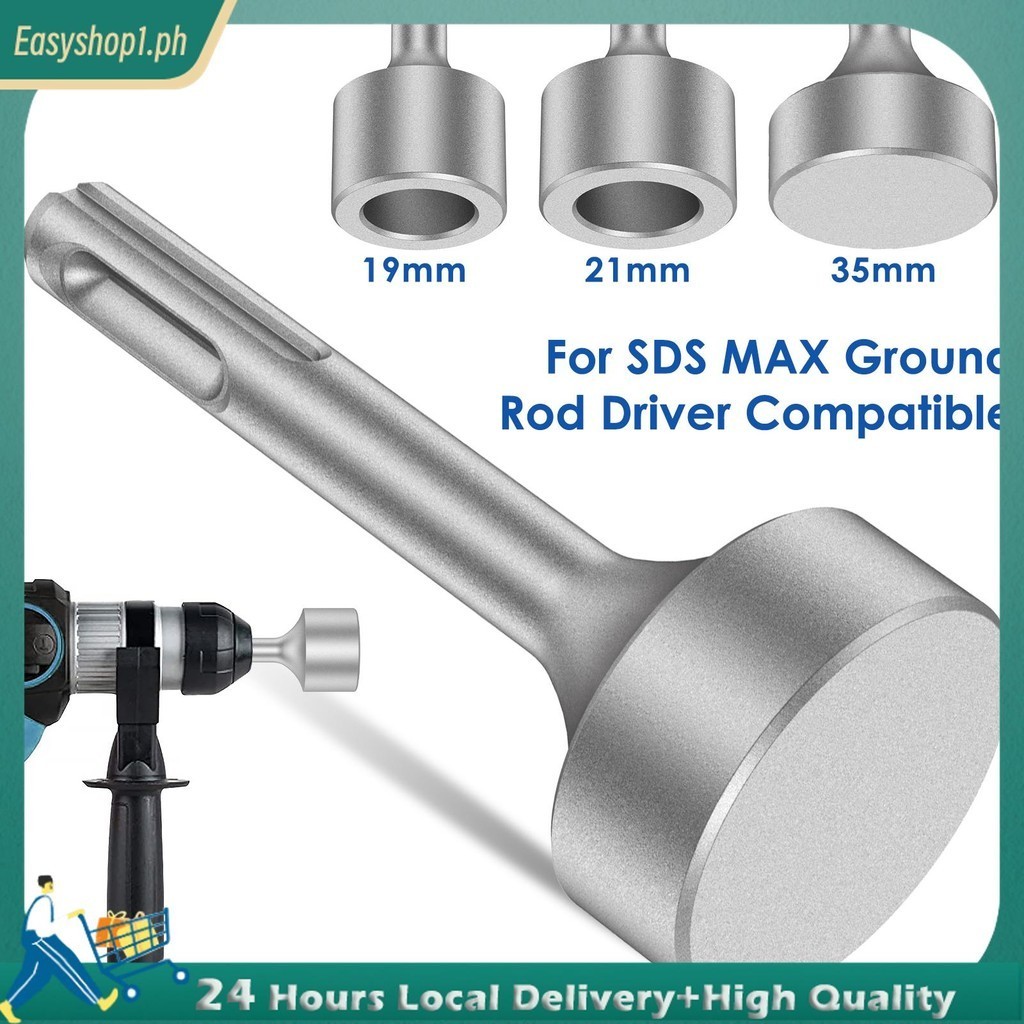 Ground Rod Driver 85mm Heavy Duty Steel Drill Bit Driver Wear Resistant ...
