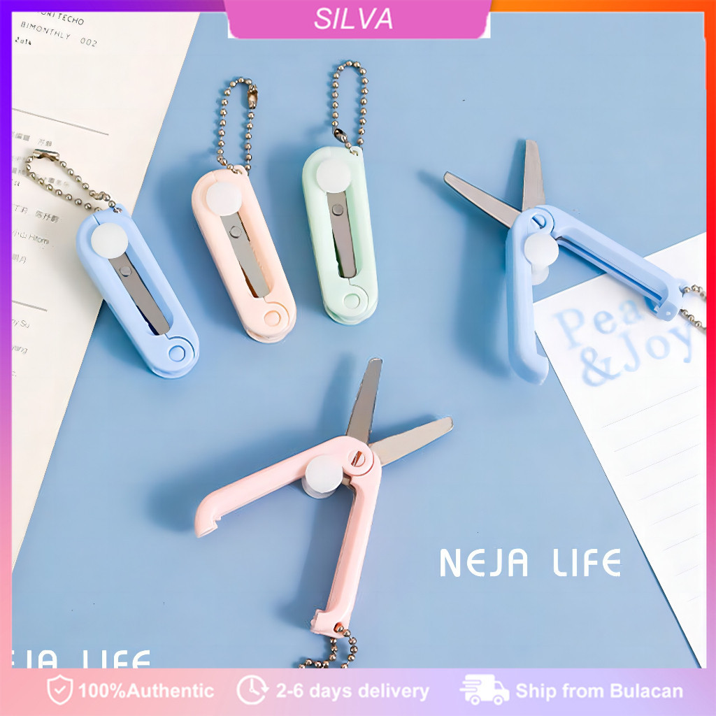Retractable Mini Folding Scissors Portable Student Creative ...