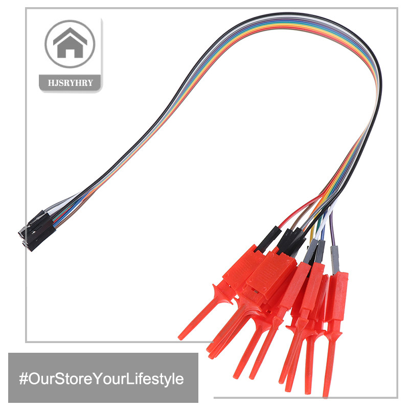 FF-HITN 10pcs 300mm Test Hook Clip Logic Analyzer Cable Gripper Probe ...