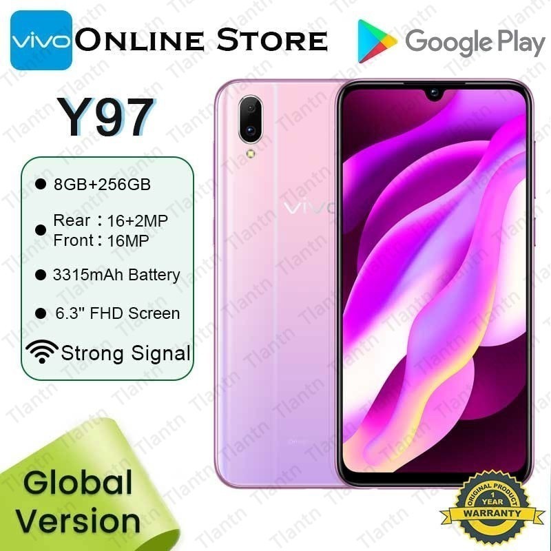 Y97 8+256GB Cellphone Facial recognition unlock 6.3inch Full Screen ...