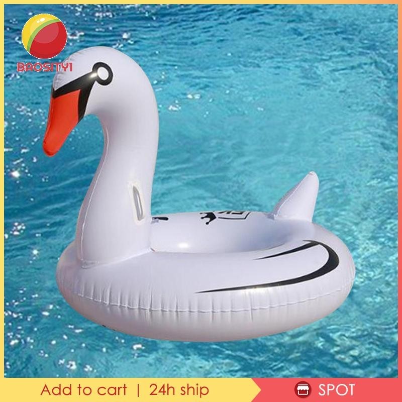 [Baosity1] Swan Water Floats Bed Swimming Pool Floaty Lounge Raft ...
