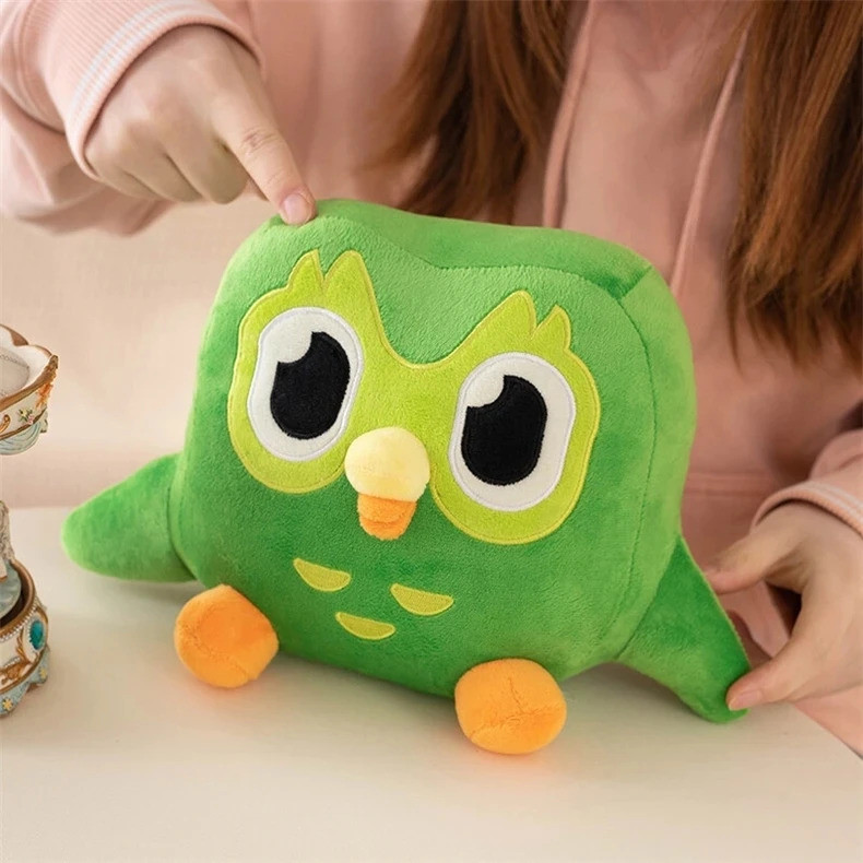 Green Duolingo Owl Plush Toy Duo Plushie Of Duo The Owl Cartoon Anime ...
