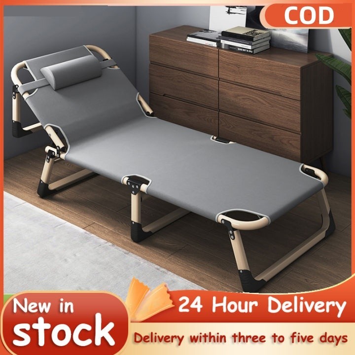 2024New Deluxe Adjustable Lightweight Chair Bed Foldable bed single ...