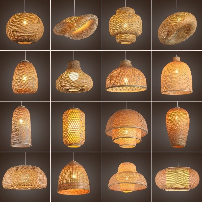 Bamboo Pendant Lamp Creative Personalized Lantern Bamboo Japanese ...