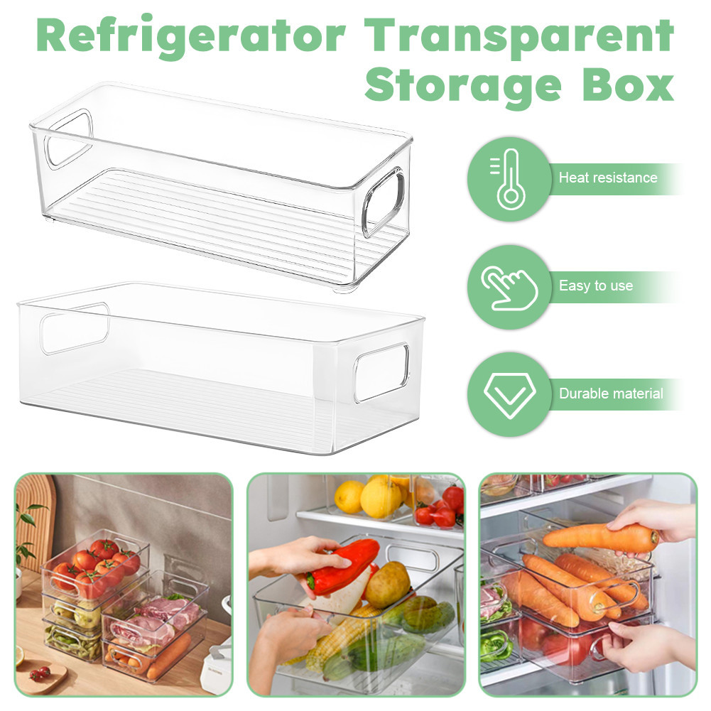 Acrylic Refrigerator Organizer Makeup Organizers Transparent Food ...