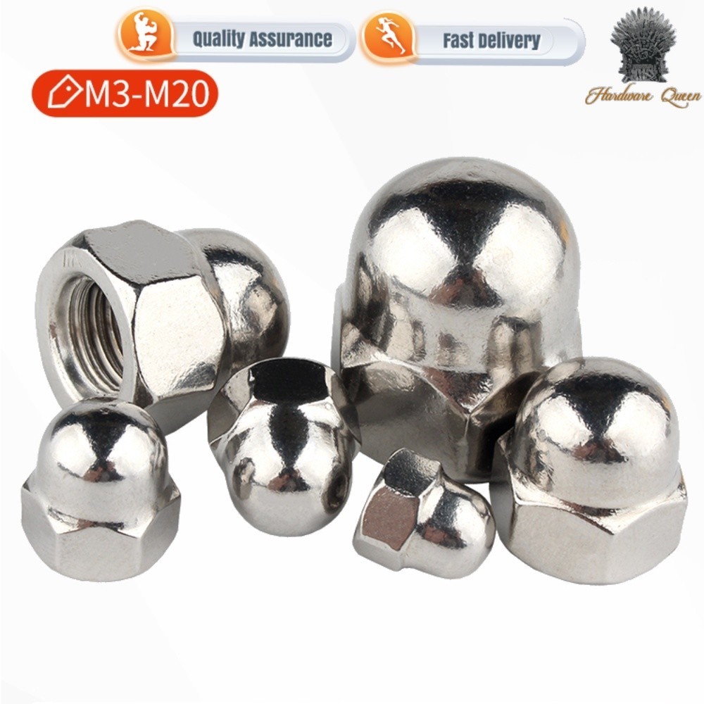 [QP] Sus304/201/316 Stainless Steel Cap Nut Acorn Dome Nut M3/M4/M5/M6 ...