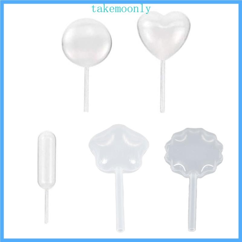 TAK 50 Pcs Cupcakes Pipettes Dropper Liquid Injector for Cupcakes Ice ...